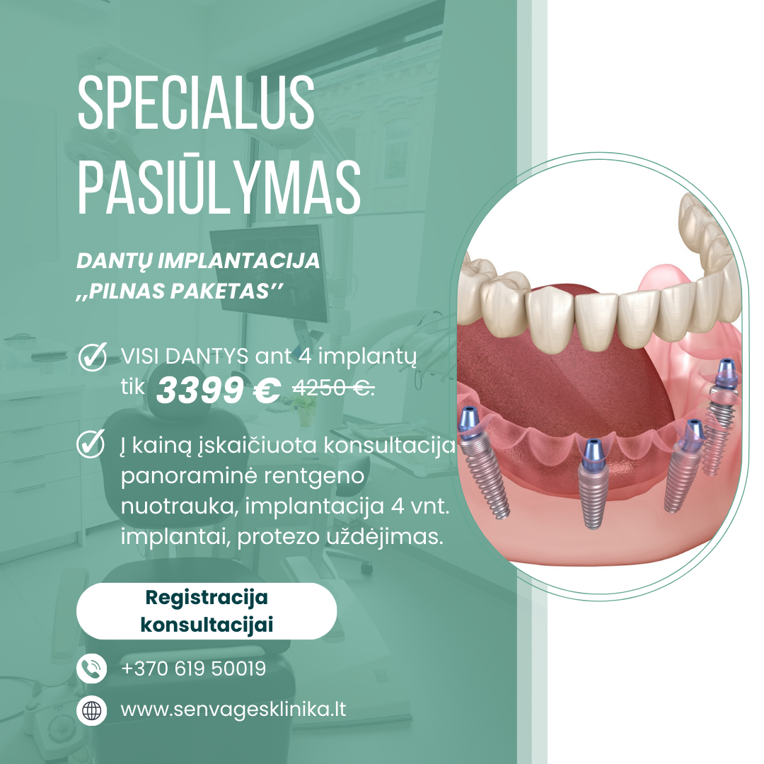 Specialūs pasiūlymai - Senvagės Klinika